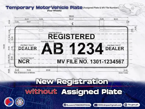 LOOK: LTO releases new format of temporary, improvised license plates ...