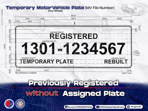 LOOK: LTO releases new format of temporary, improvised license plates ...