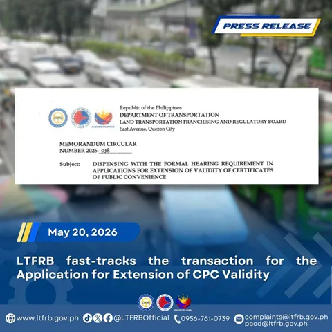 LTFRB removes hearings, newspaper notices for PUV franchise renewals ...